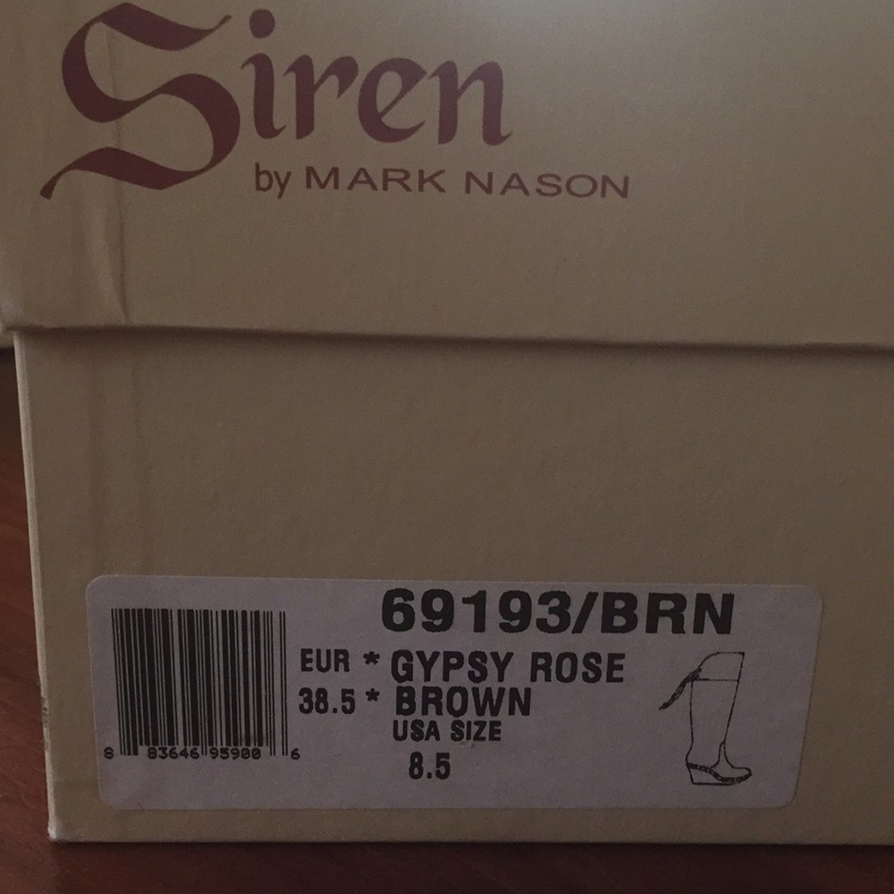 Mark Nason Gypsy Rose Thigh High Boots Size 8.5 - Gem